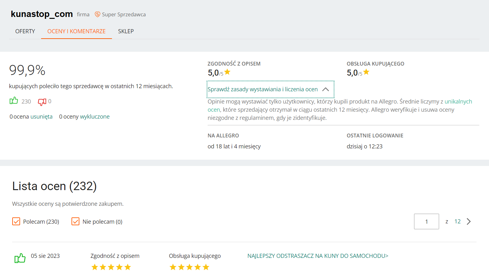 ODSTRASZACZ NA KUNY DO SAMOCHODU